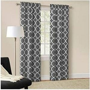 Mainstays | Accents | Mainstay Calix Curtain Panels Smoke White | Poshmark